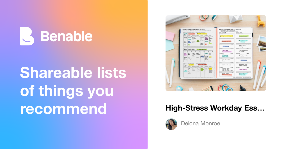 High-Stress Workday Essentials: Productivity Tools & Stress Management ...