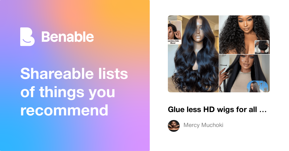 Glue less HD wigs for all skin types