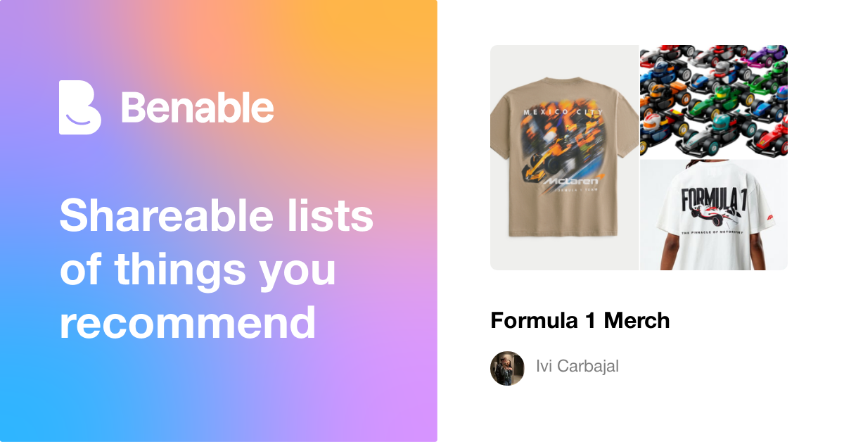 Formula 1 Merch