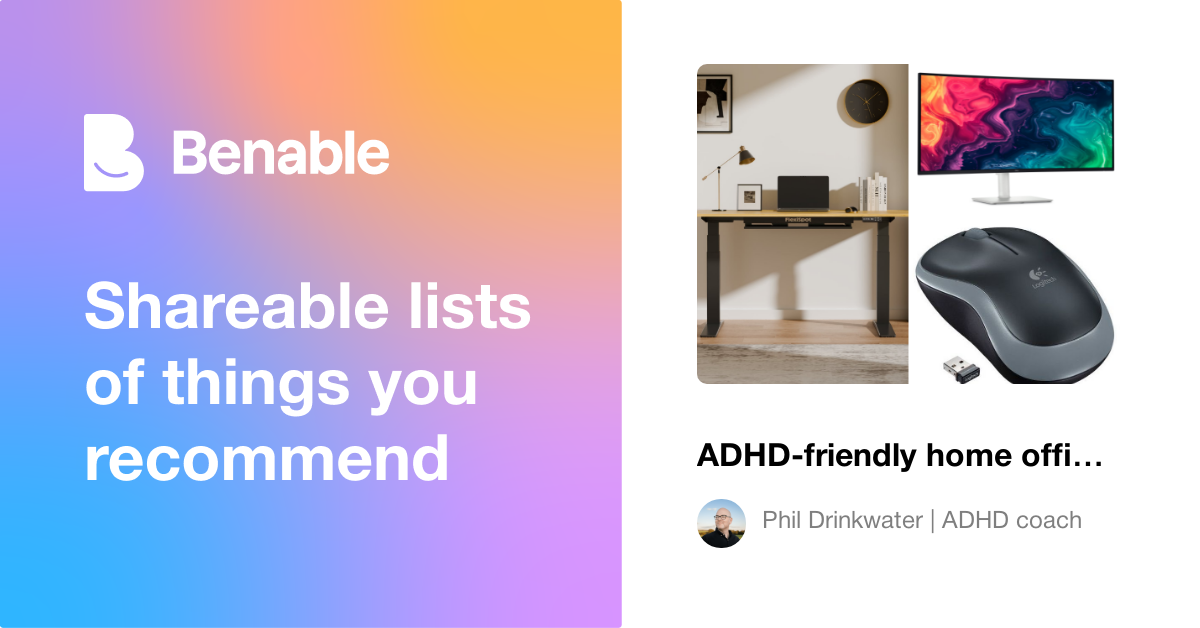 adhd-friendly home office set-up