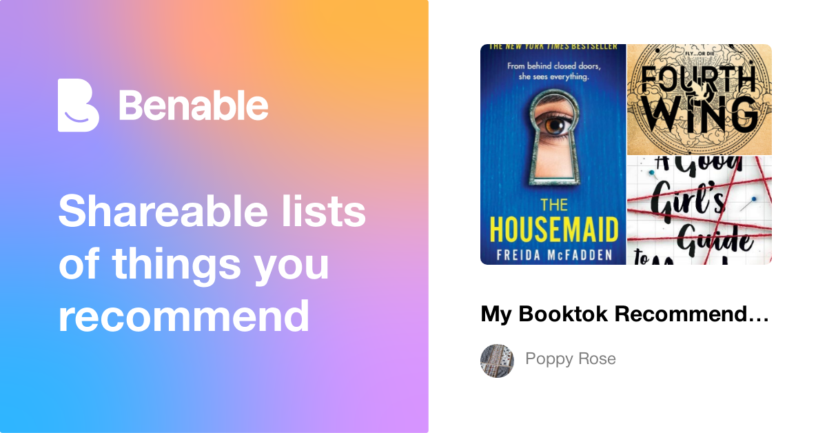 My Booktok Recommendations for Book Lovers