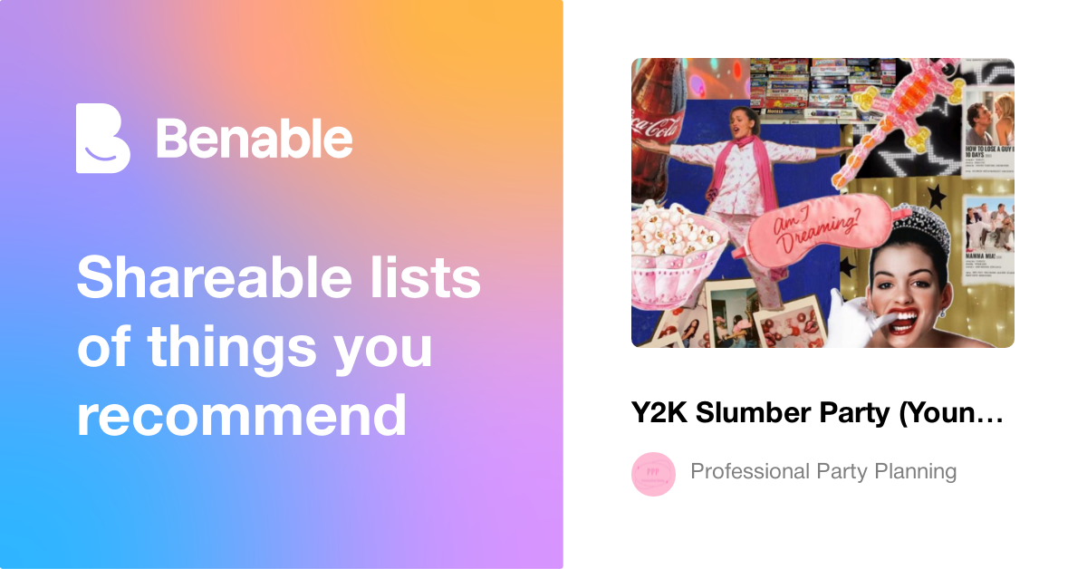 Y2K Slumber Party (Young Adults)