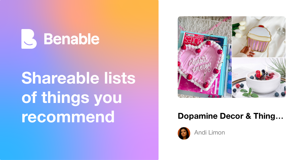 Dopamine Decor & Things That Look Like Other Things 🍰