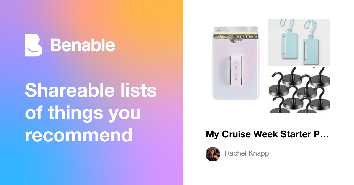 My Cruise Week Starter Pack