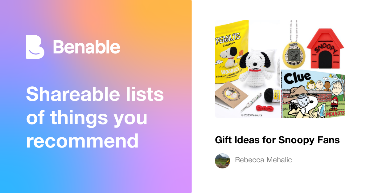 Gift Ideas for Snoopy Fans