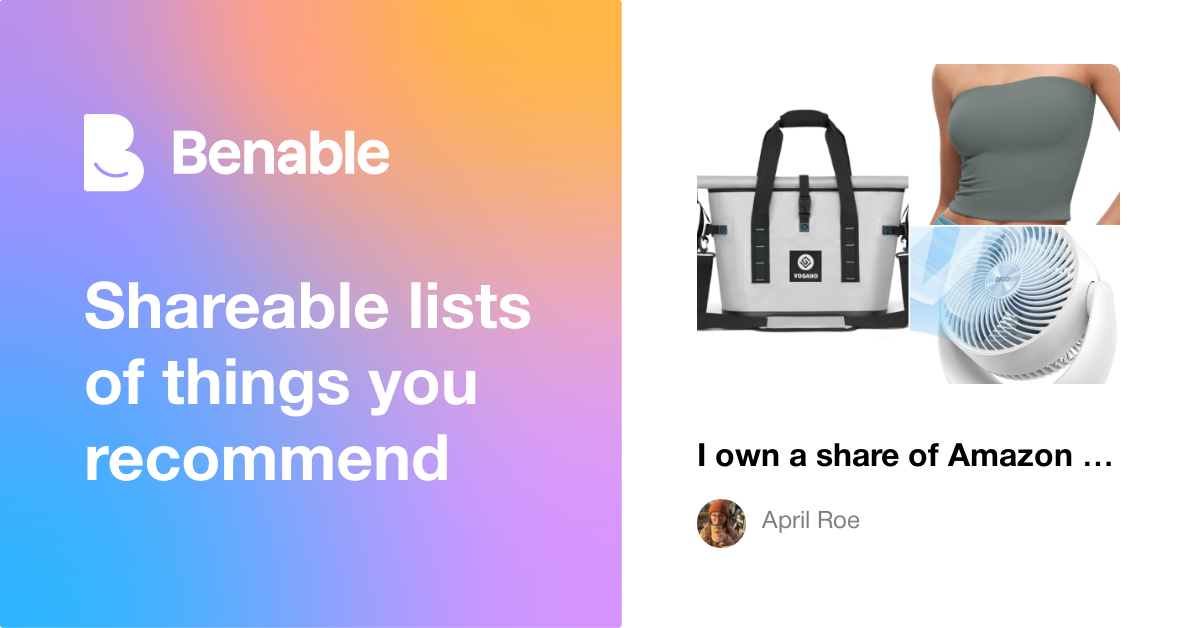 I own a share of Amazon at this point