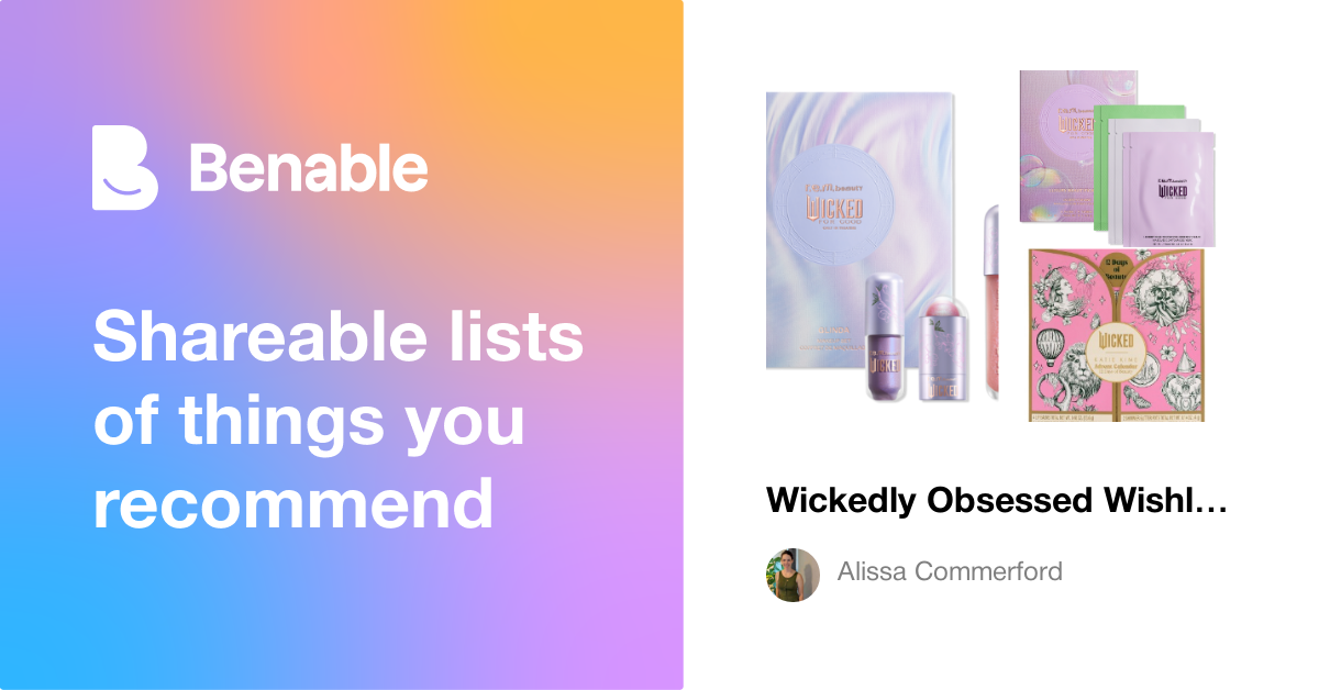 Wickedly Obsessed Wishlist