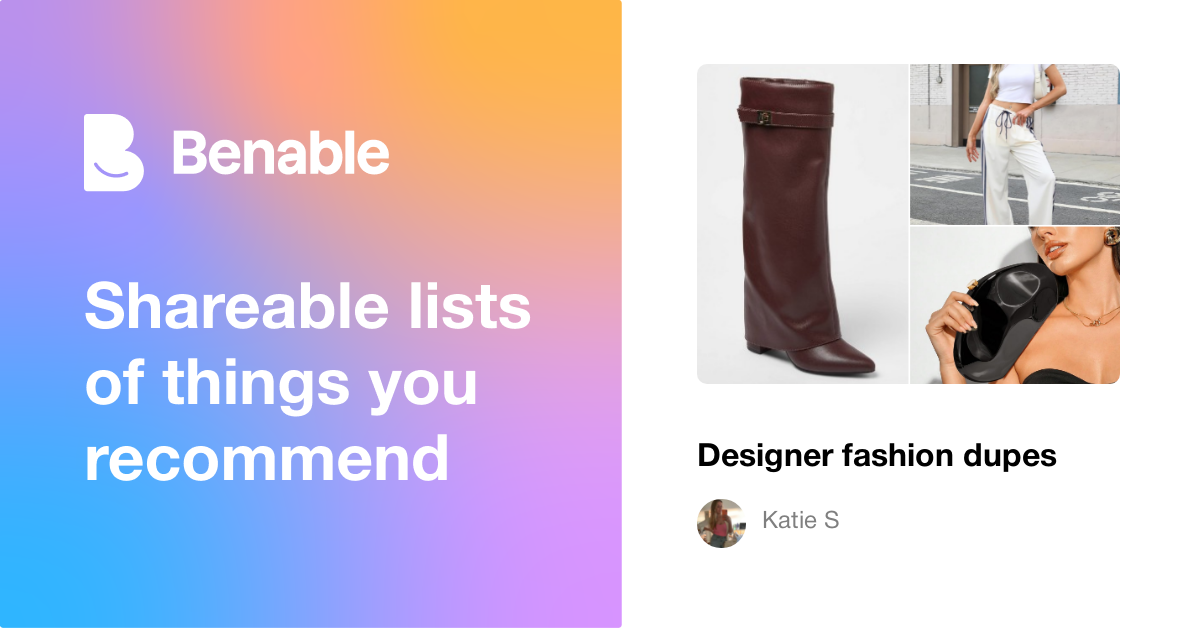 Designer fashion dupes