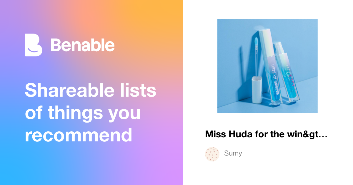 Miss Huda for the win>>>