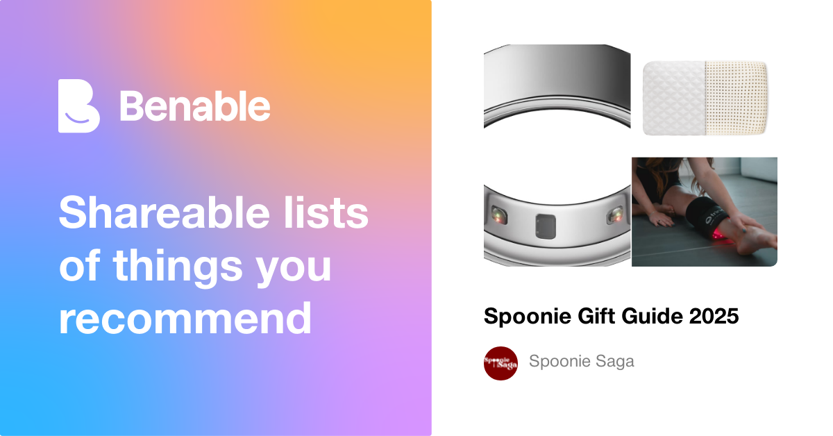 Spoonie Gift Guide 2025
