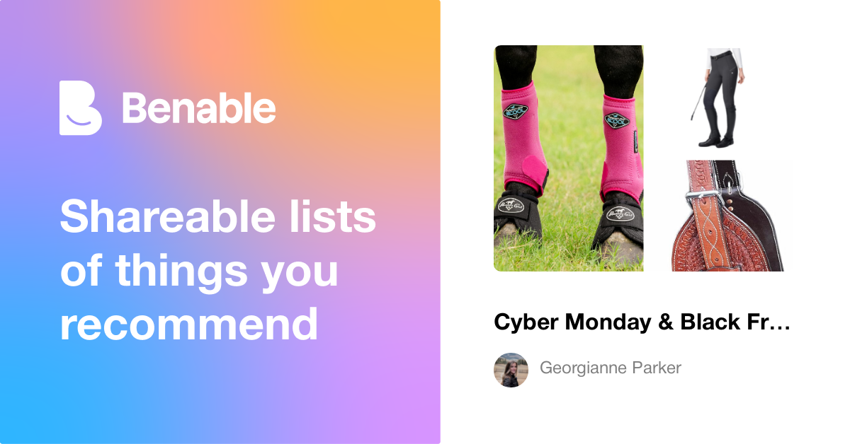 Cyber Monday & Black Friday Horse Deals