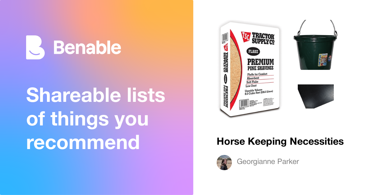 Horse Keeping Necessities
