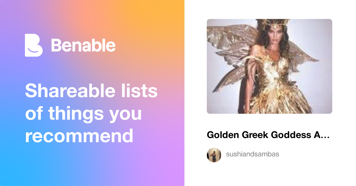 Golden Greek Goddess Angel Halloween Costume