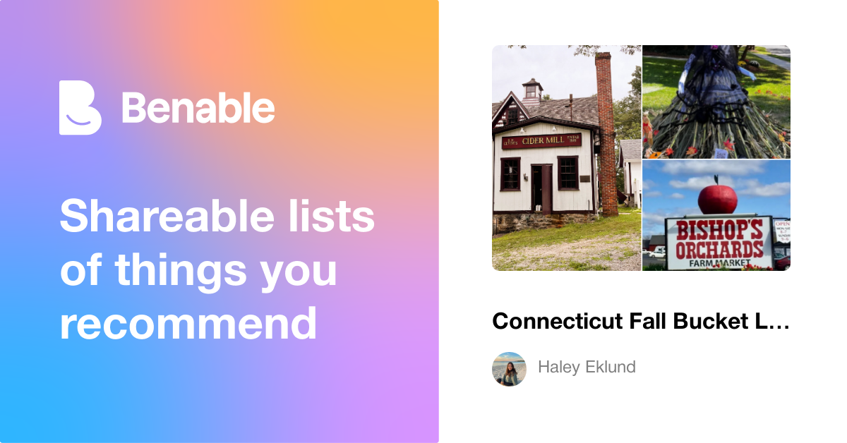 Connecticut Fall Bucket List