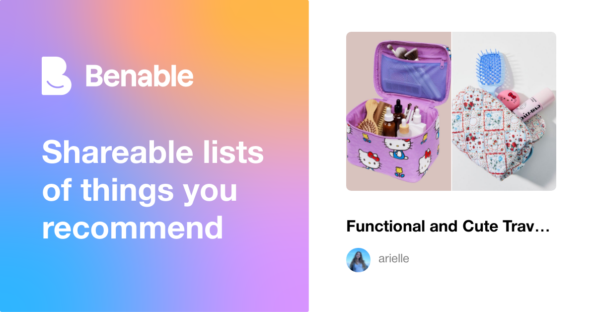Functional and Cute Travel Items 🌎