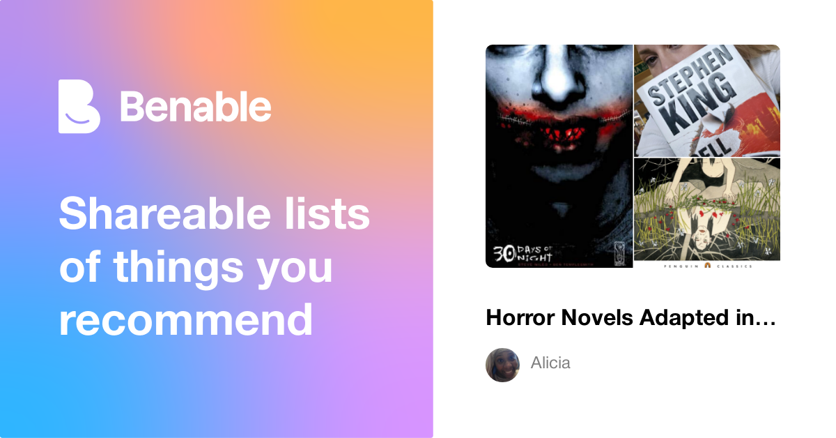 Horror Novels Adapted into Films
