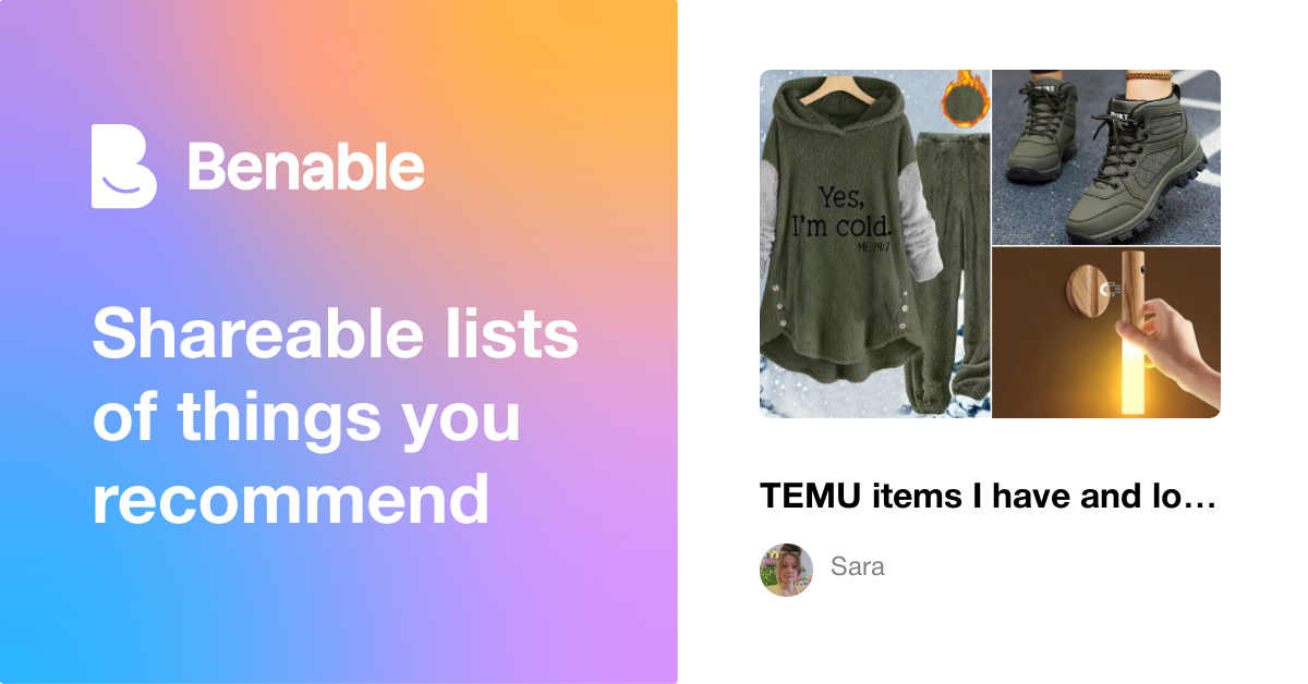 TEMU items I have and love.