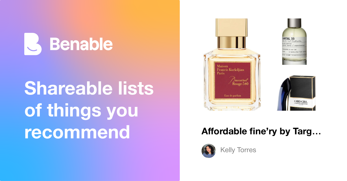 Affordable fine’ry by Target Perfumes and their Luxury Brand Dupes