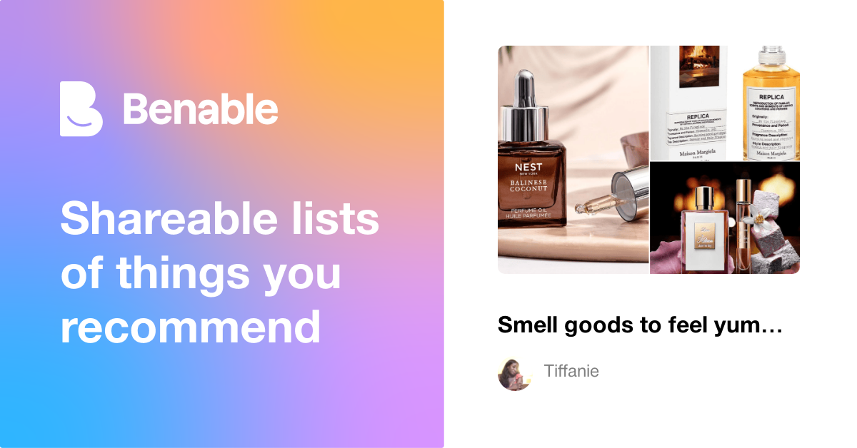 Smell goods to feel yummy and be irresistible