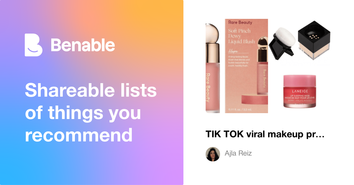 TIK TOK viral makeup products
