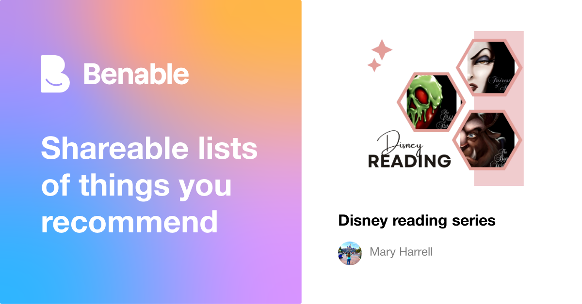 Disney reading series