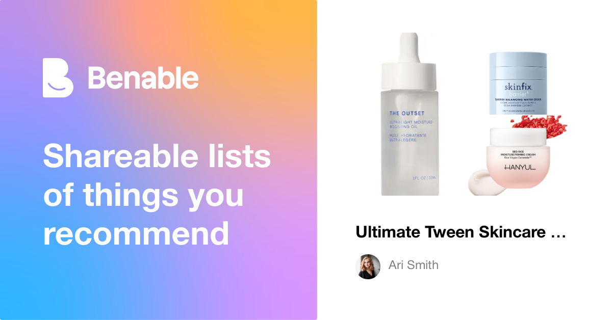 Ultimate Tween Skincare Routine