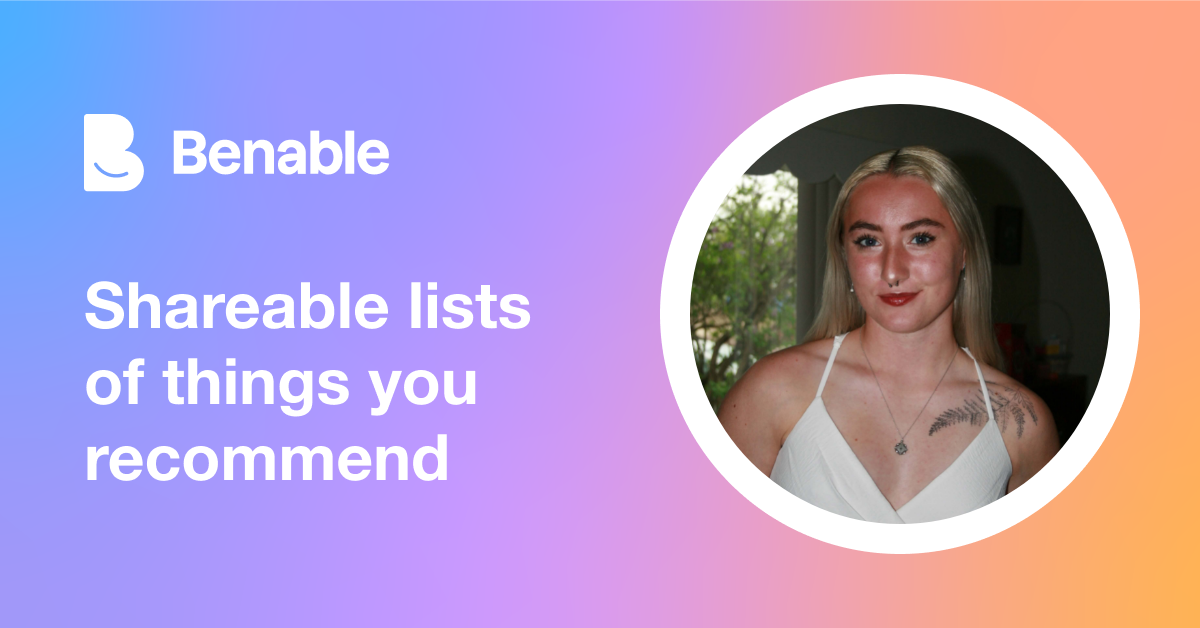 Everything @Amanda_Kris (Amanda Mathews) recommends - Benable