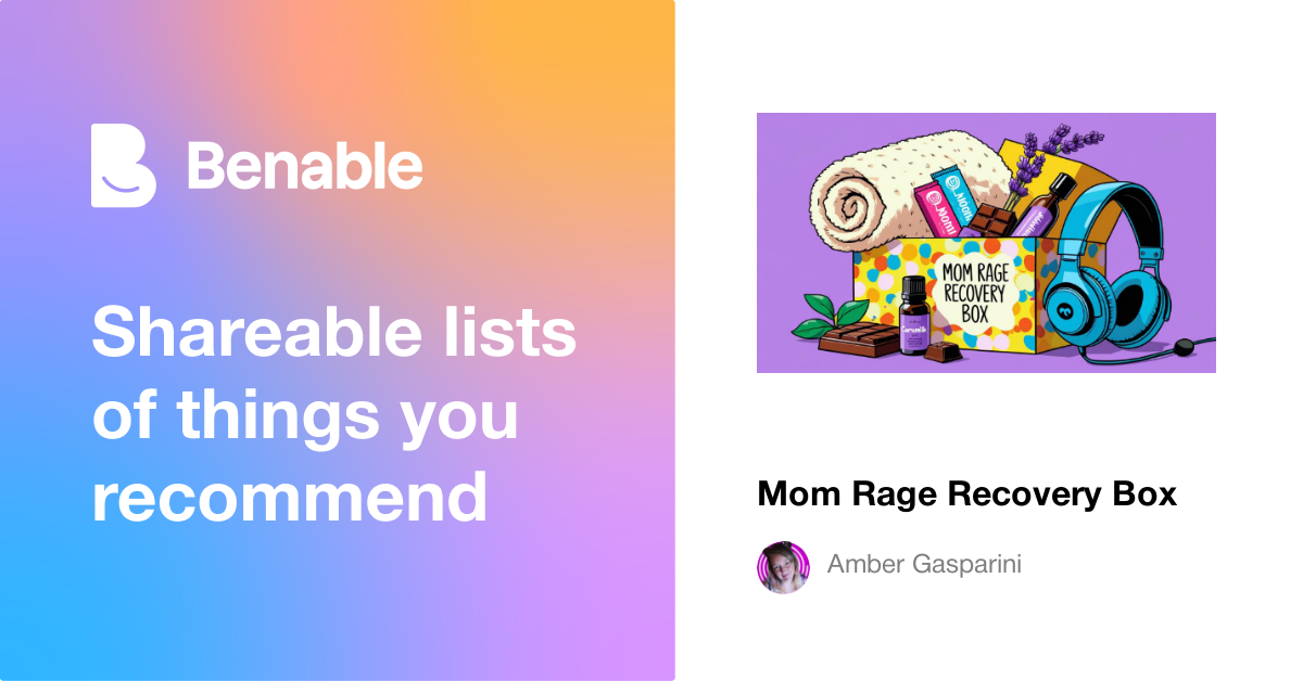 Mom Rage Recovery Box