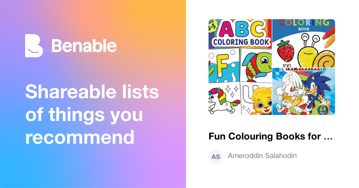 Fun Colouring Books for Kids