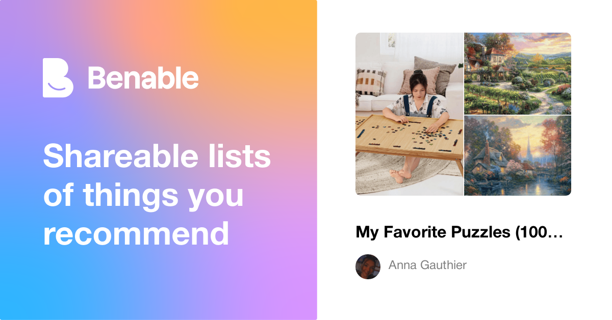 My Favorite Puzzles (1000+ pieces) 🧩