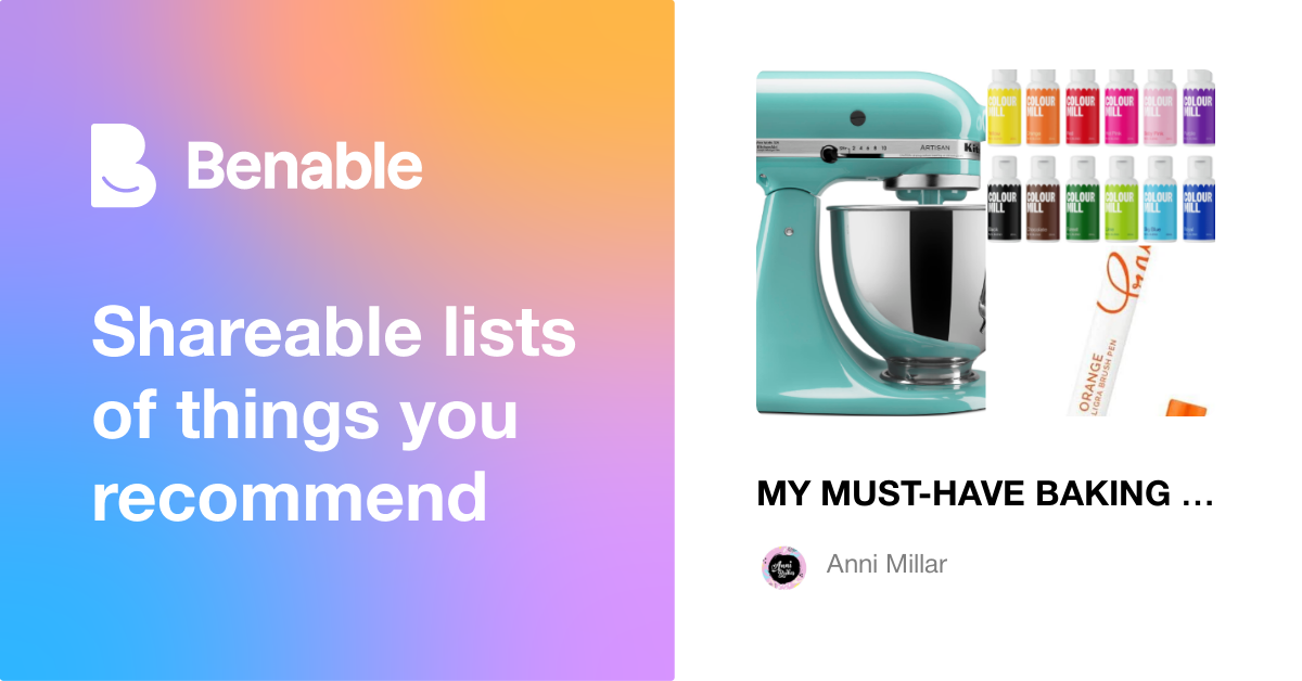 MY MUST-HAVE BAKING TOOLS