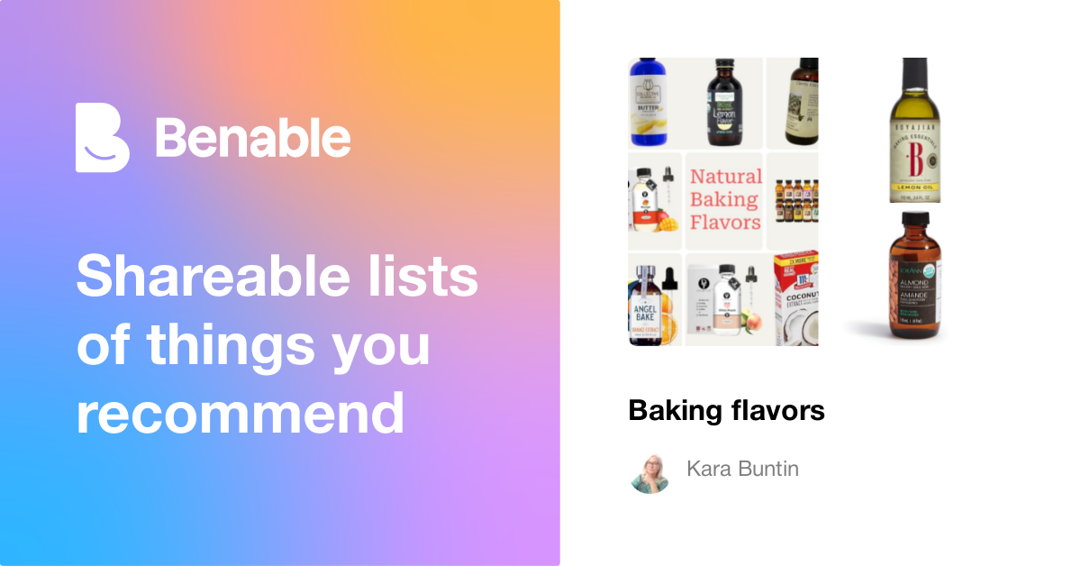 Baking flavors