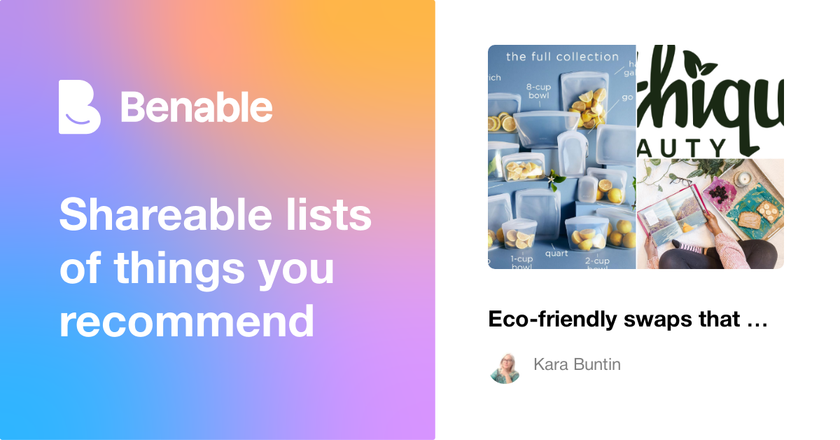 Eco-friendly swaps that work as well as the plastic versions.