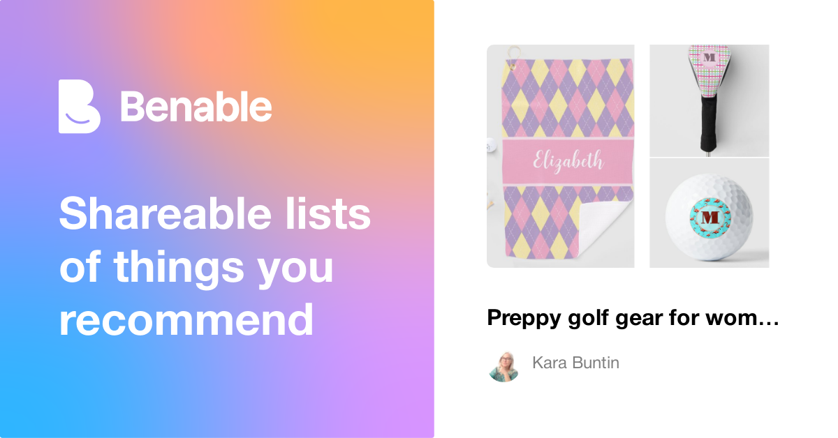 Preppy golf gear for women