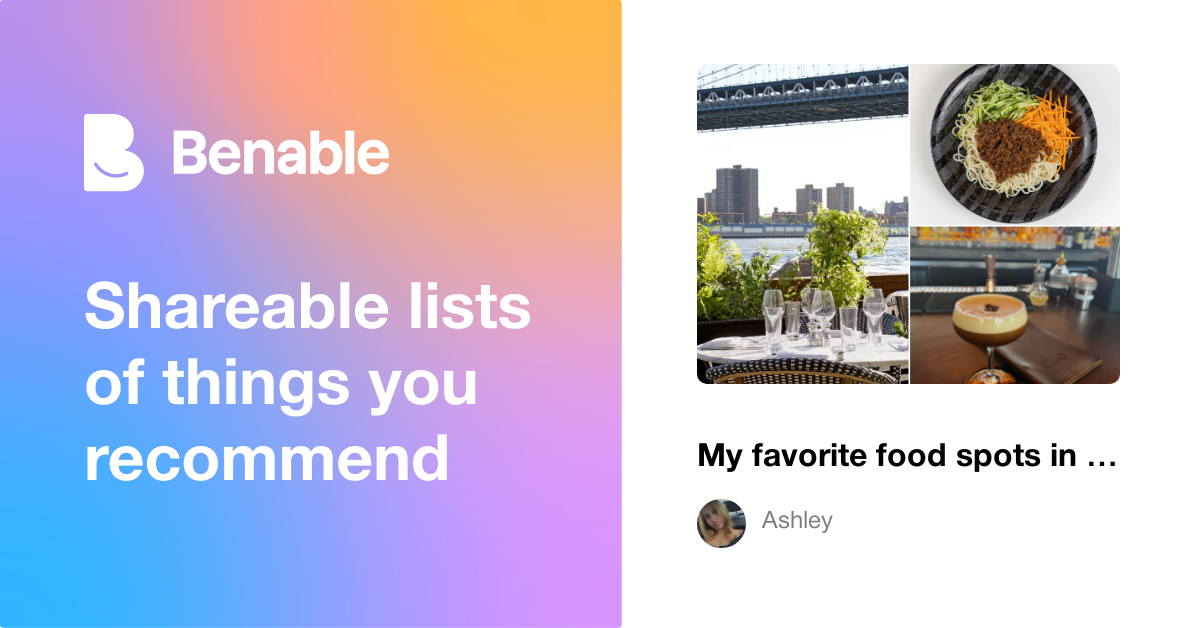 My favorite food spots in NYC