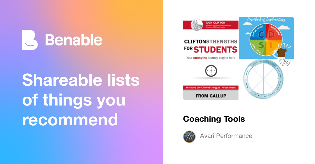 Coaching Tools