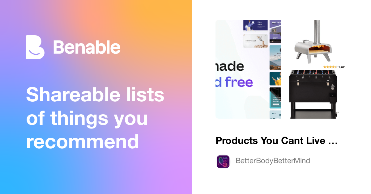 Products You Cant Live Without