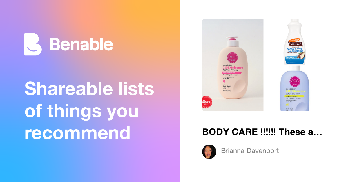 BODY CARE !!!!!! These are must haves to add to your COLLECTION!!!!!