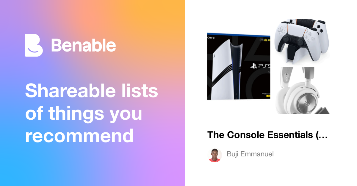 The Console Essentials (The "Hybrid" Approach)