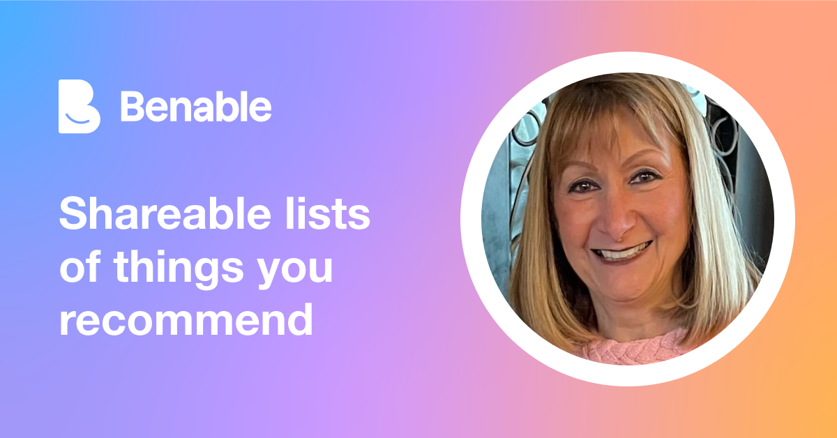 Everything @CathyS (Cathy Stevenson) recommends - Benable