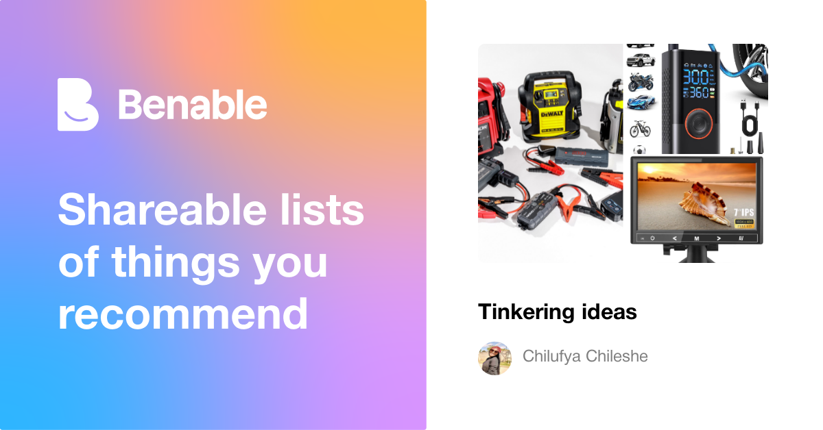 Tinkering ideas