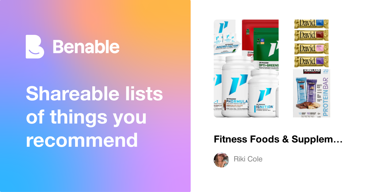 Fitness Foods & Supplements
