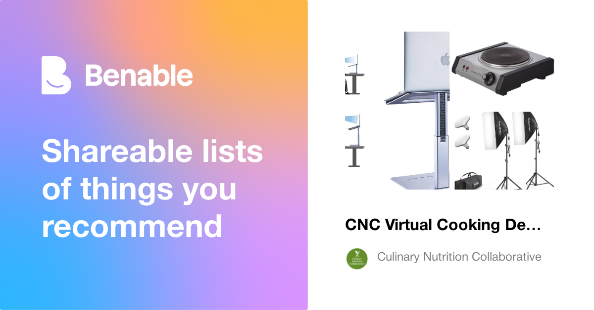 CNC Virtual Cooking Demo Essentials
