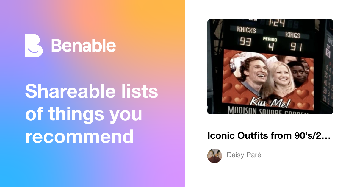 Iconic Outfits from 90’s/2000’s Rom-Coms