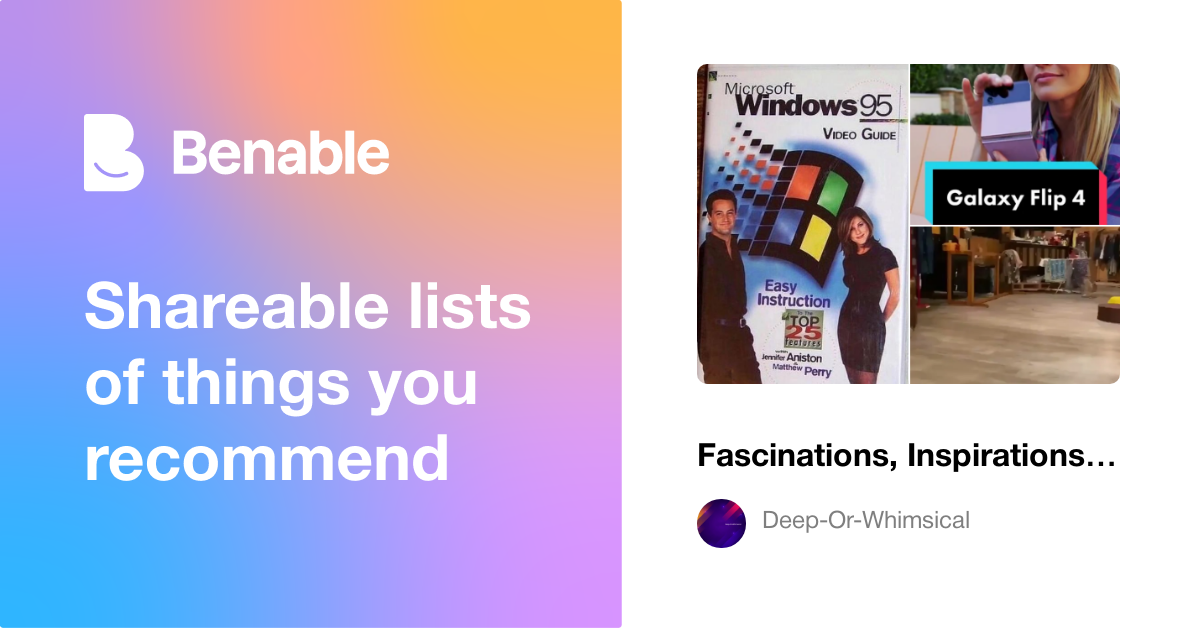 Fascinations, Inspirations, and Other Delightful Distractions