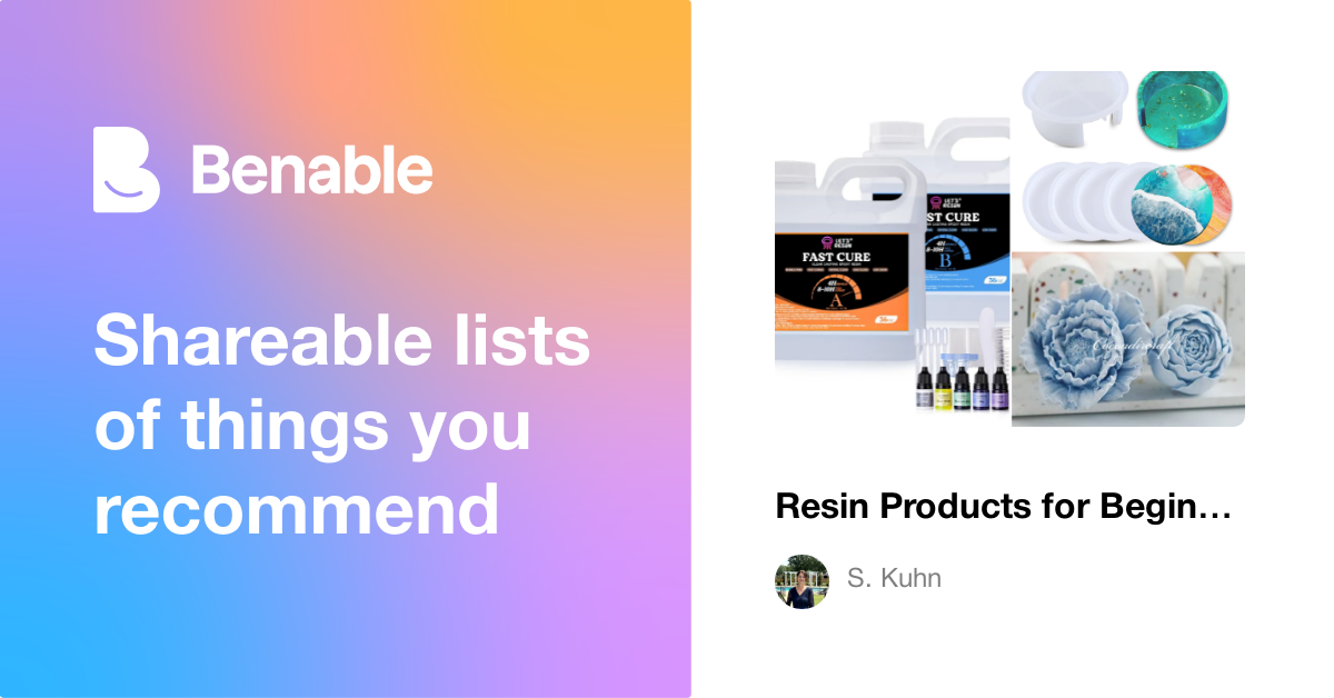 Resin Products for Beginners