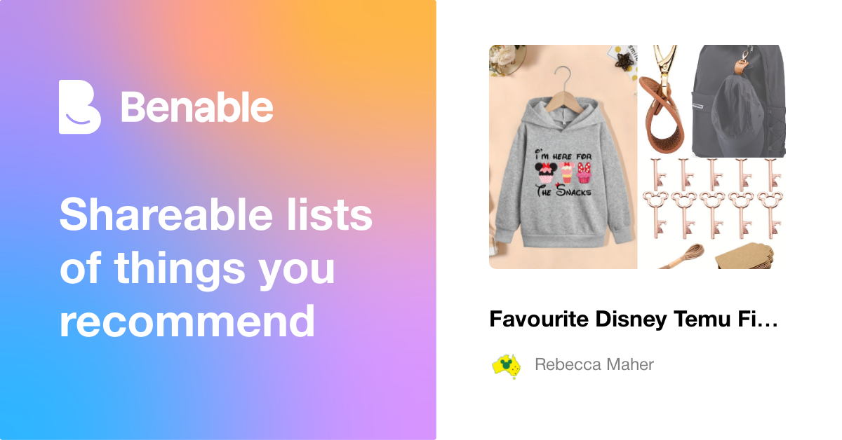 Favourite Disney Temu Finds