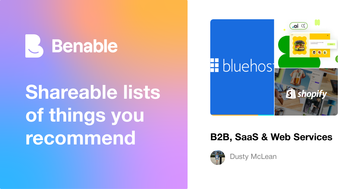 B2B, SaaS & Web Services