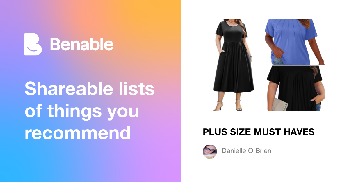 PLUS SIZE MUST HAVES
