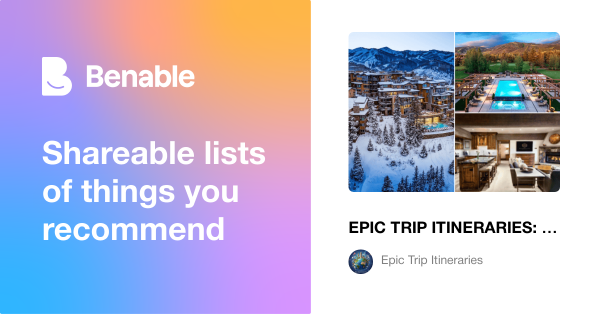 EPIC TRIP ITINERARIES: Park City, Utah